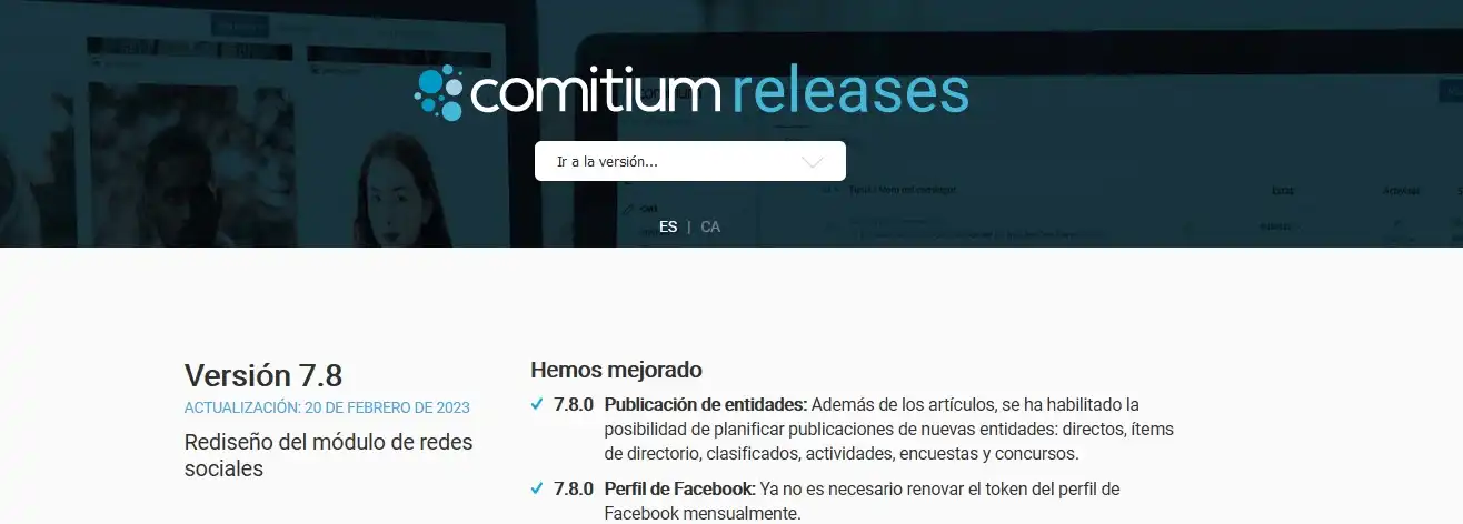 El CMS Comitium de BAB llega a su versión 7.8 y estás son sus novedades - CMS MAG